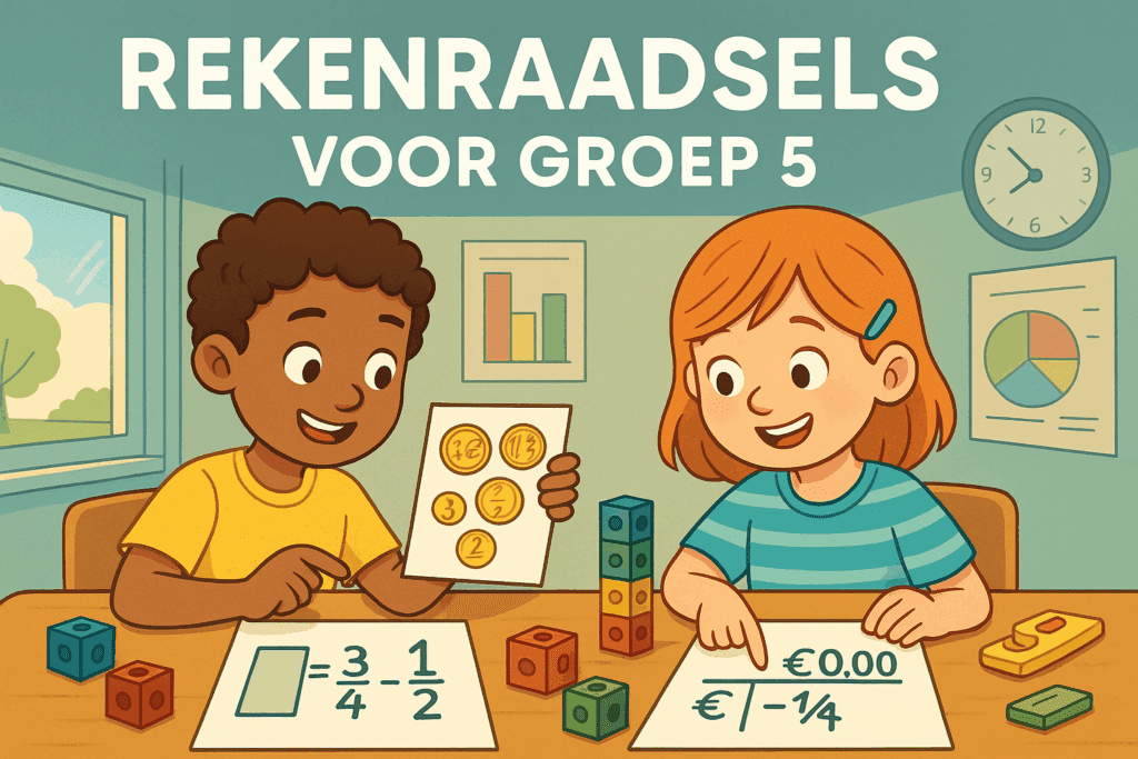 Rekenraadsels groep 5 – Grote getallen en breuken oefenen ...